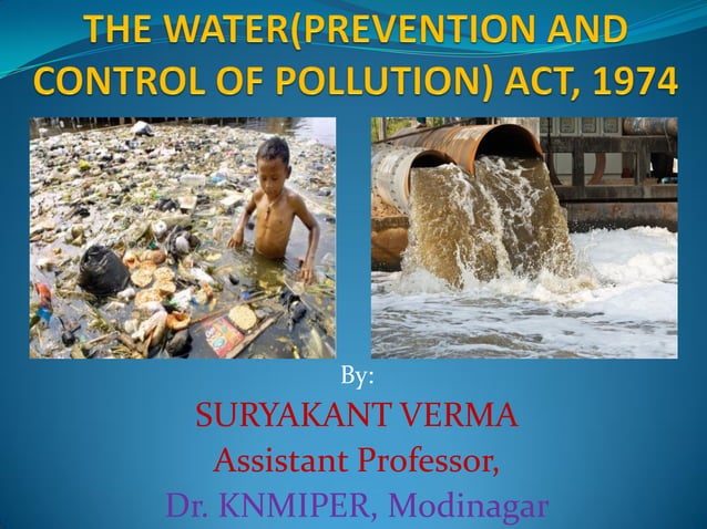 Water (prevention and control of pollution) act, 1974 | PDF | Political ...