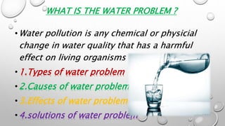 Water problems | PPTX