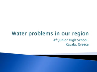 Water problems final | PPT