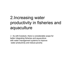 Water productivity | PPTX