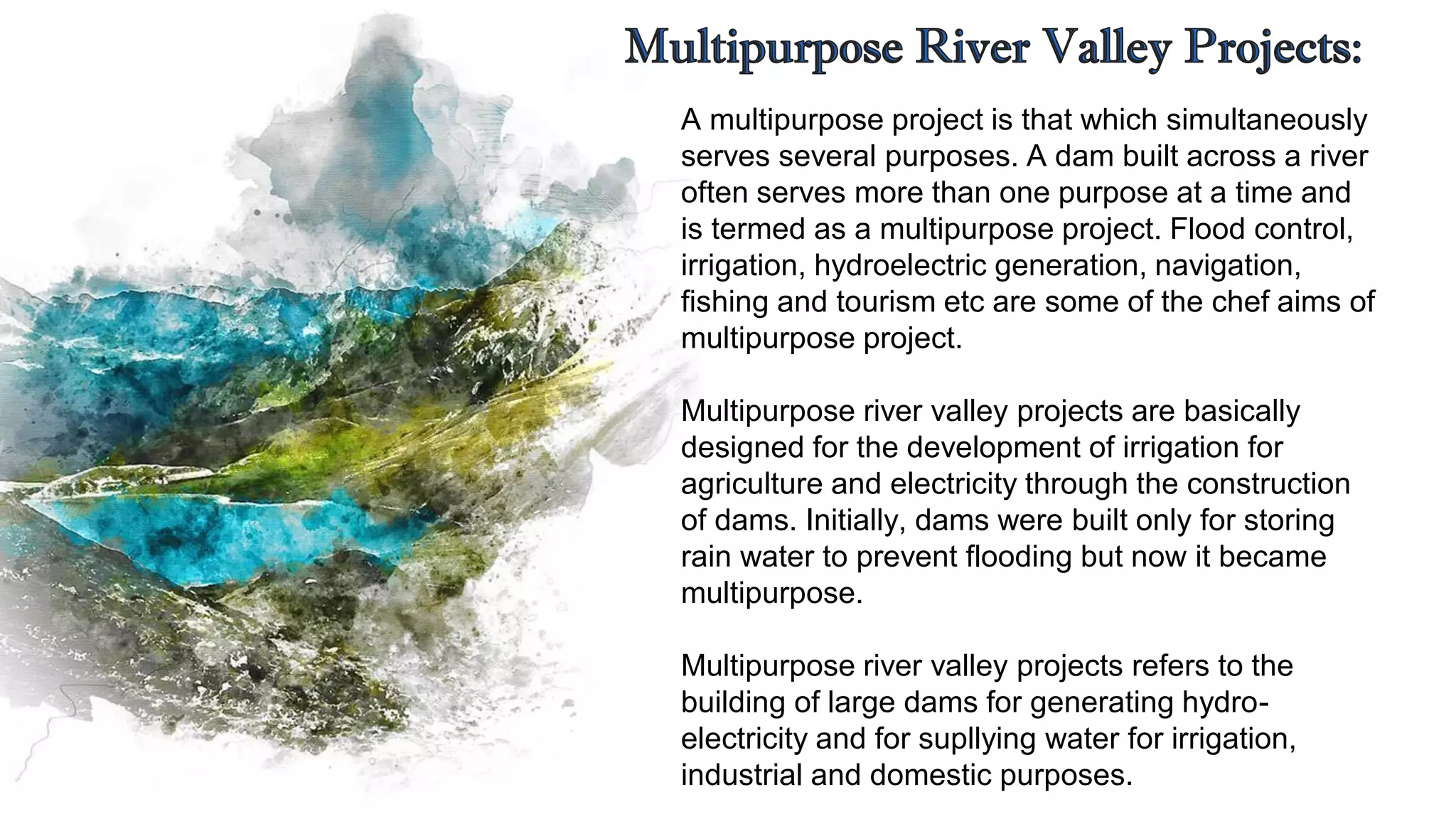 Multipurpose River Valley Projects and alternate water supply methods | PDF