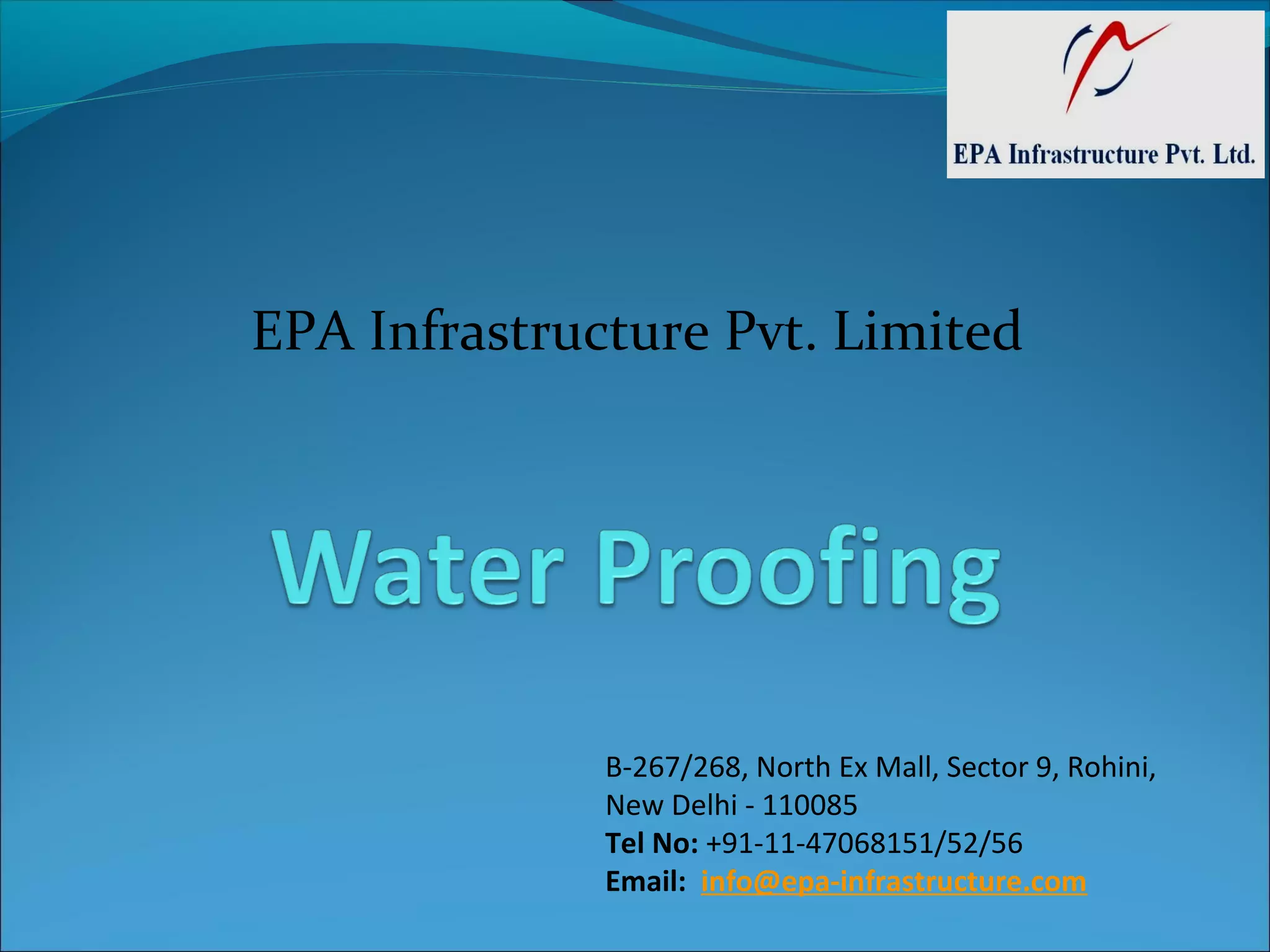 Waterproofing | PPT