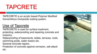 Waterproofing in structure | PPTX