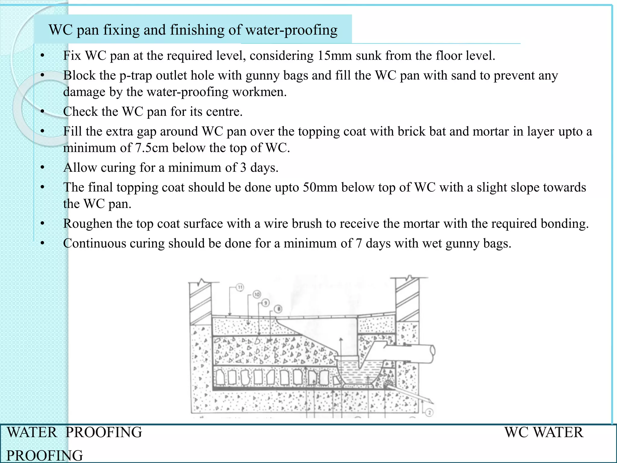 Water proofing in buildings | PPTX