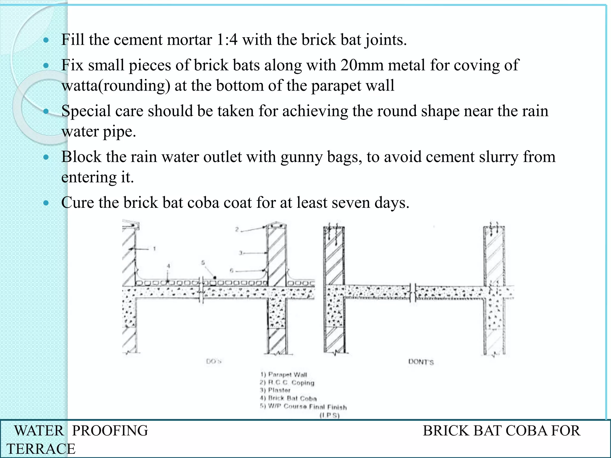 Water proofing in buildings | PPTX
