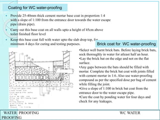 Water proofing in buildings | PPTX