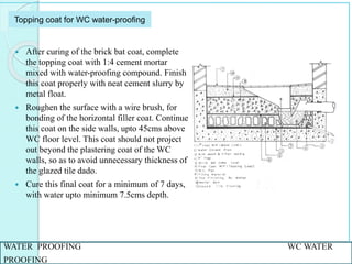 Water proofing in buildings | PPTX