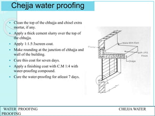 Water proofing in buildings | PPTX