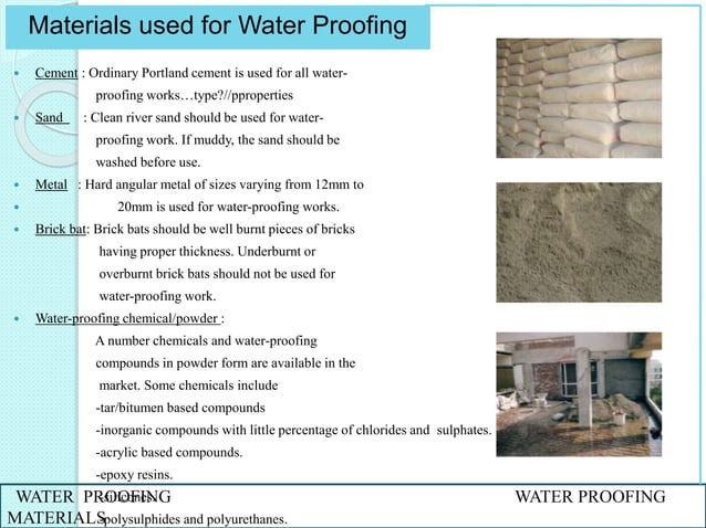 Water proofing in buildings | PPTX | Indoor Environmental Quality ...