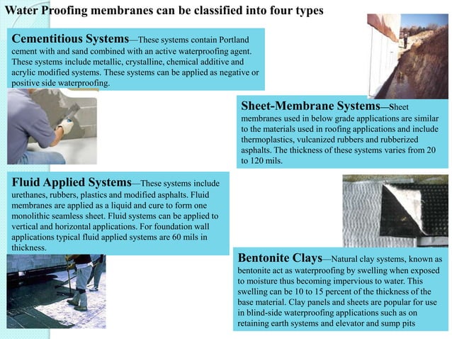 Water proofing in buildings | PPTX | Indoor Environmental Quality ...