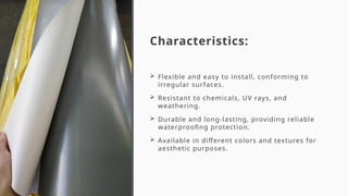 WATERPROOFING.pptx Building Technology Architecture subject | PPTX