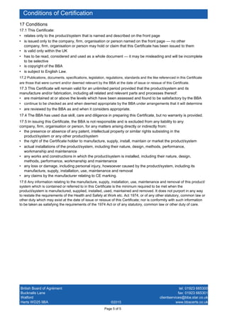 Peter Cox - Waterproofing Brickwork Certificate | PDF