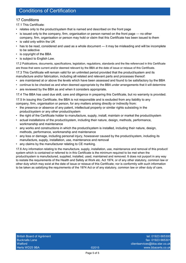 Peter Cox - Waterproofing Brickwork Certificate | PDF