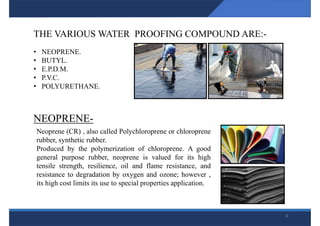 Water proofing compound | PDF