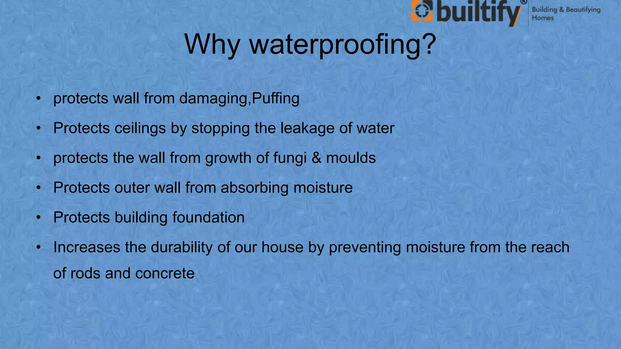 Waterproofing Of Concrete House | PPTX