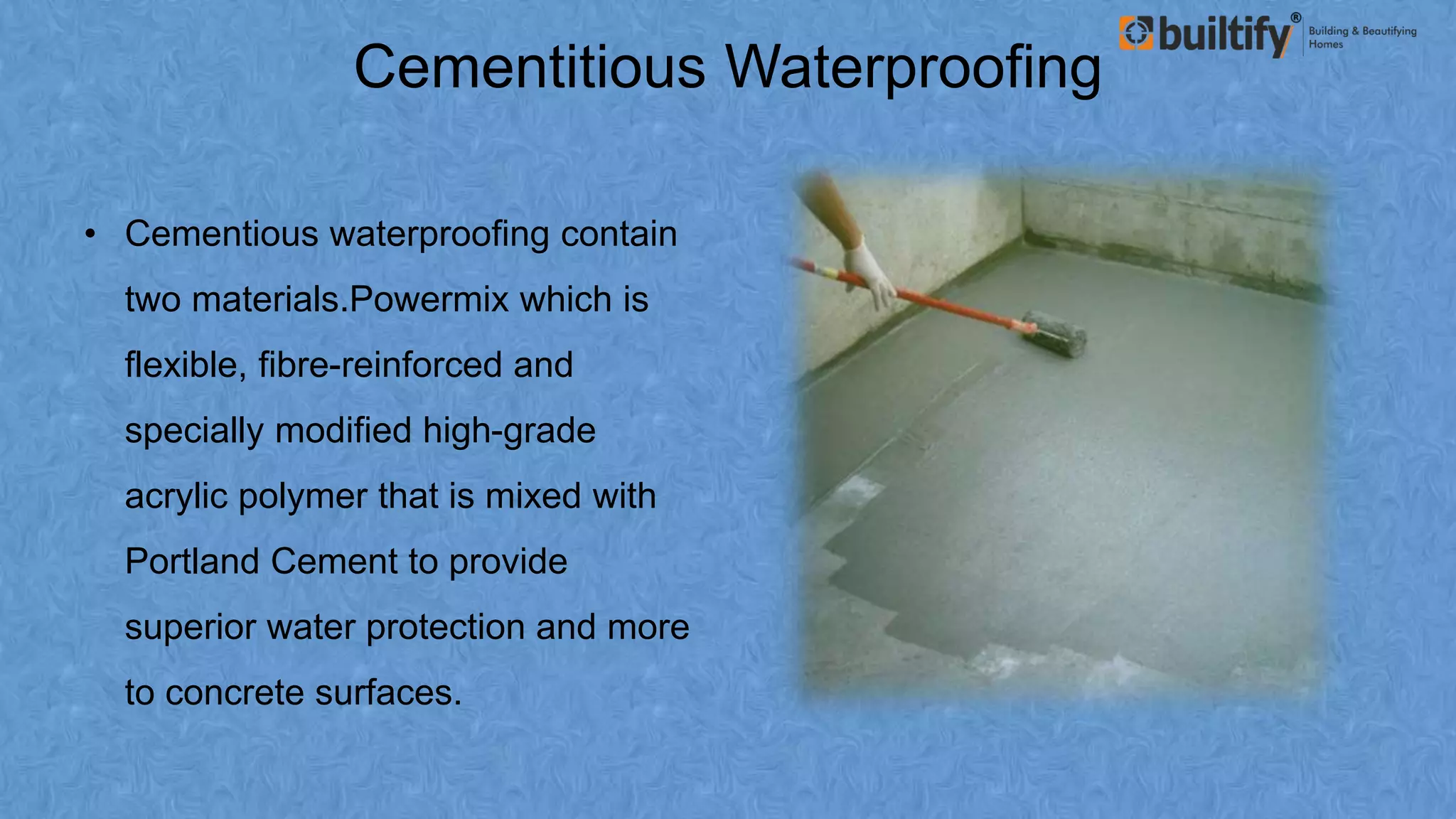 Waterproofing Of Concrete House | PPTX