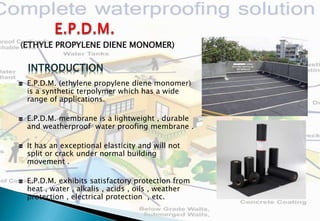 Waterproofing copmound | PPTX