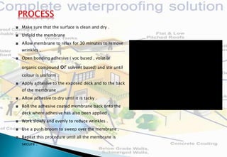 Waterproofing copmound | PPTX