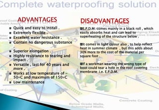 Waterproofing copmound | PPTX