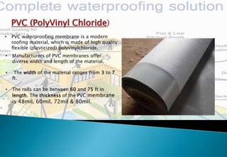Waterproofing copmound | PPTX