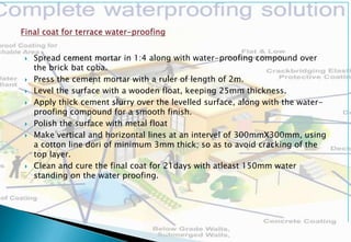 Waterproofing copmound | PPTX