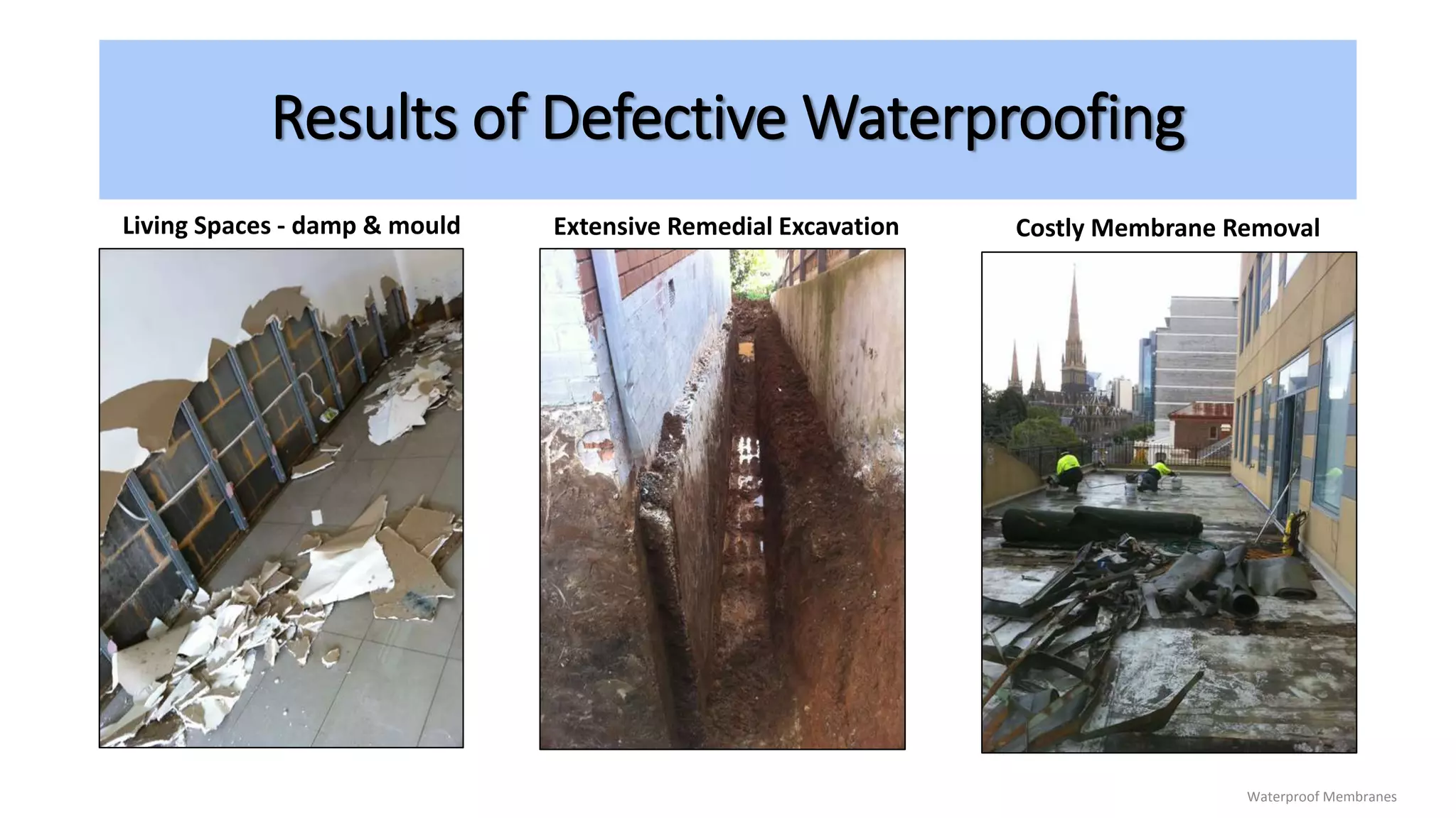 Waterproofing Failures & Defects Australia | PPTX