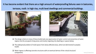 Waterproofing Failures & Defects Australia | PPTX