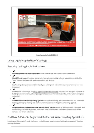 Waterproofing Method for Concrete Roof Slab - How to Repair Leaking ...