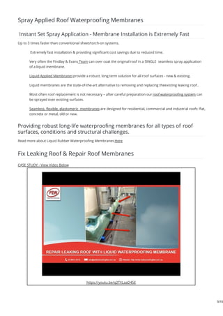 Waterproofing Method for Concrete Roof Slab - How to Repair Leaking ...