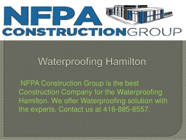 Waterproofing in hamilton