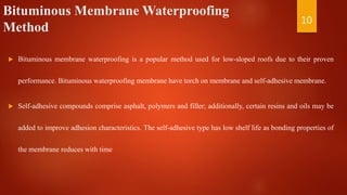 Water proofing methods | PPTX