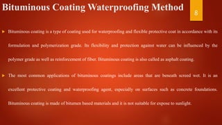 Water proofing methods | PPTX