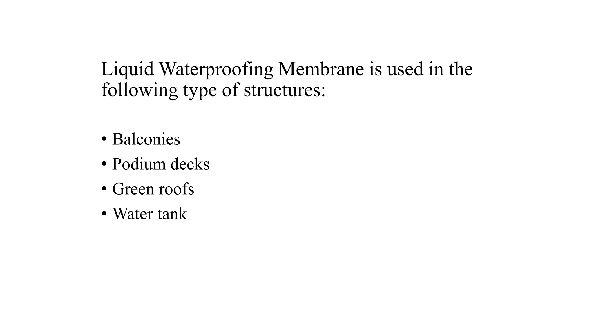 Waterproofing methods & materials used in construction | PPTX