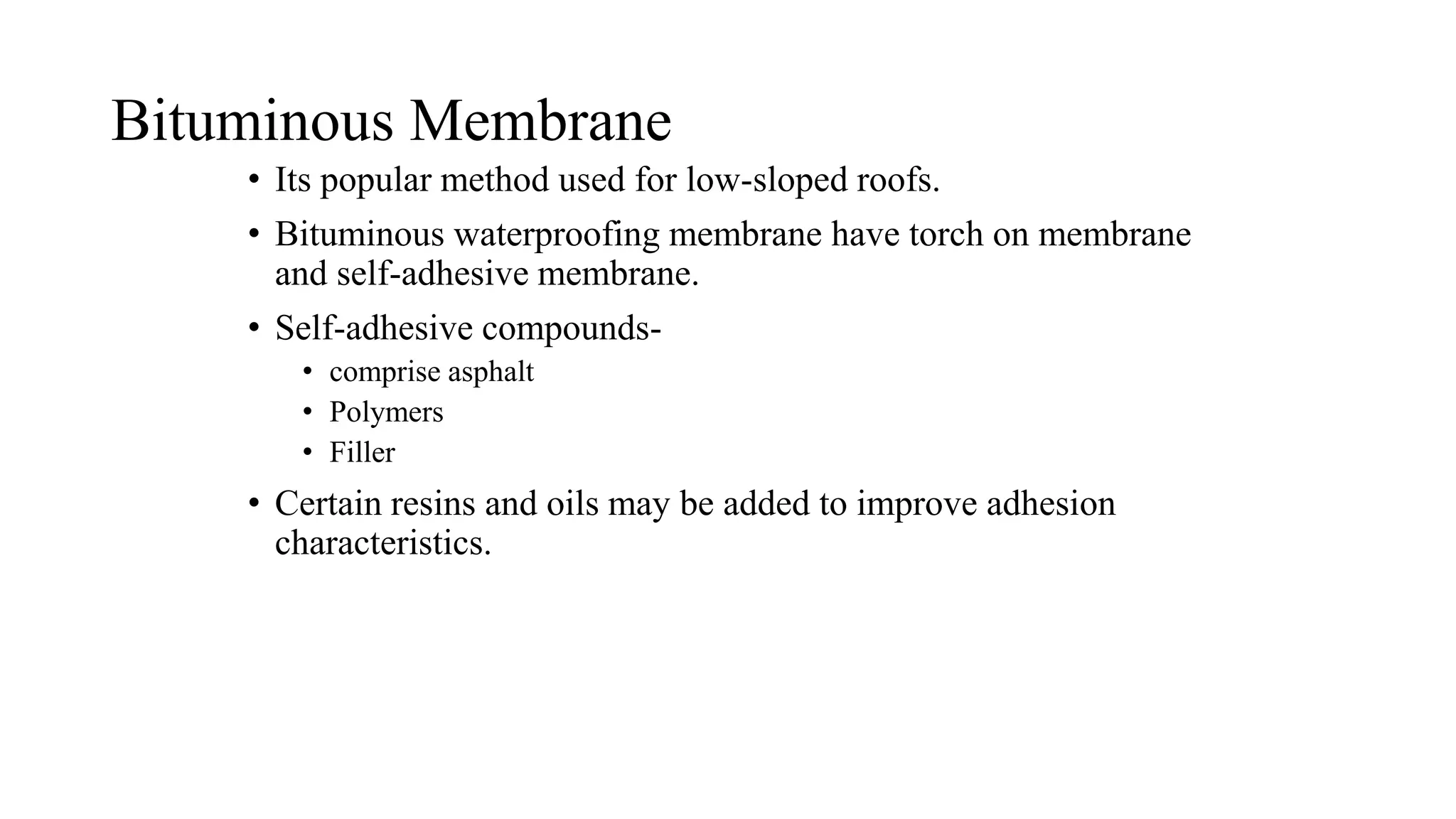 Waterproofing methods & materials used in construction | PPTX