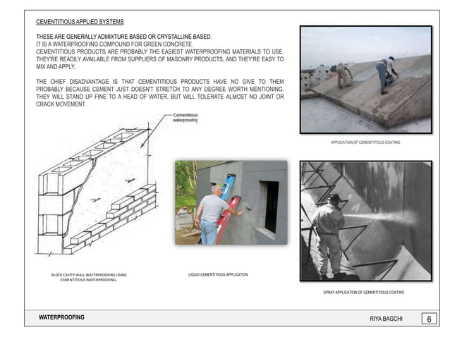 Waterproofing in building construction | PPTX