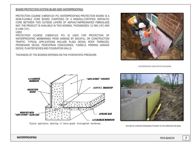 Waterproofing in building construction | PPTX