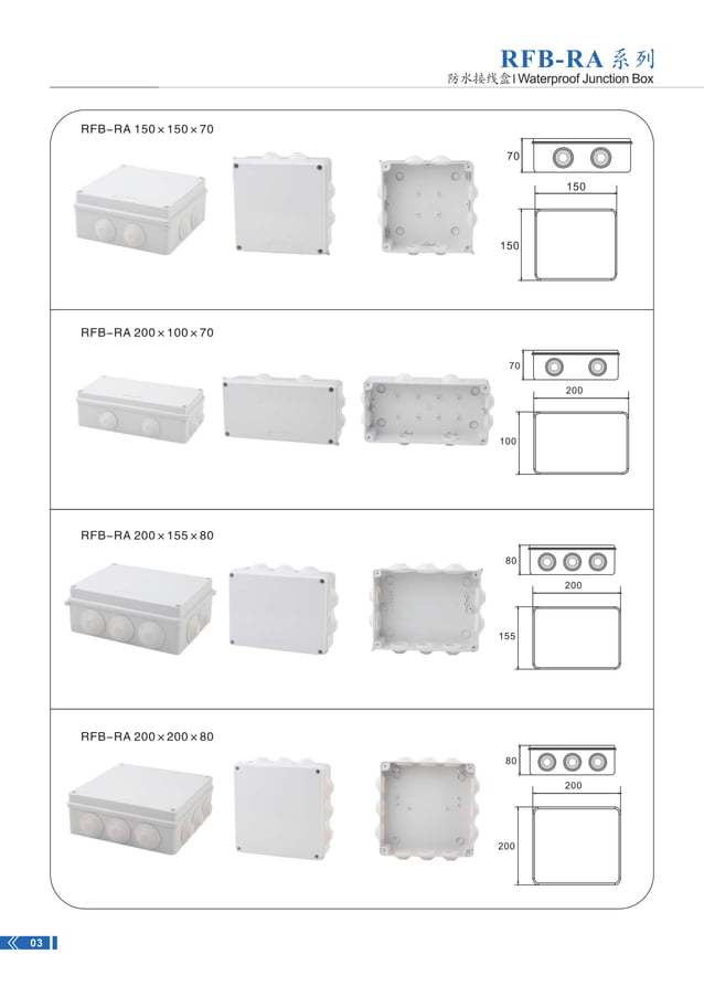 IP65 Waterproof junction box catalog | PDF