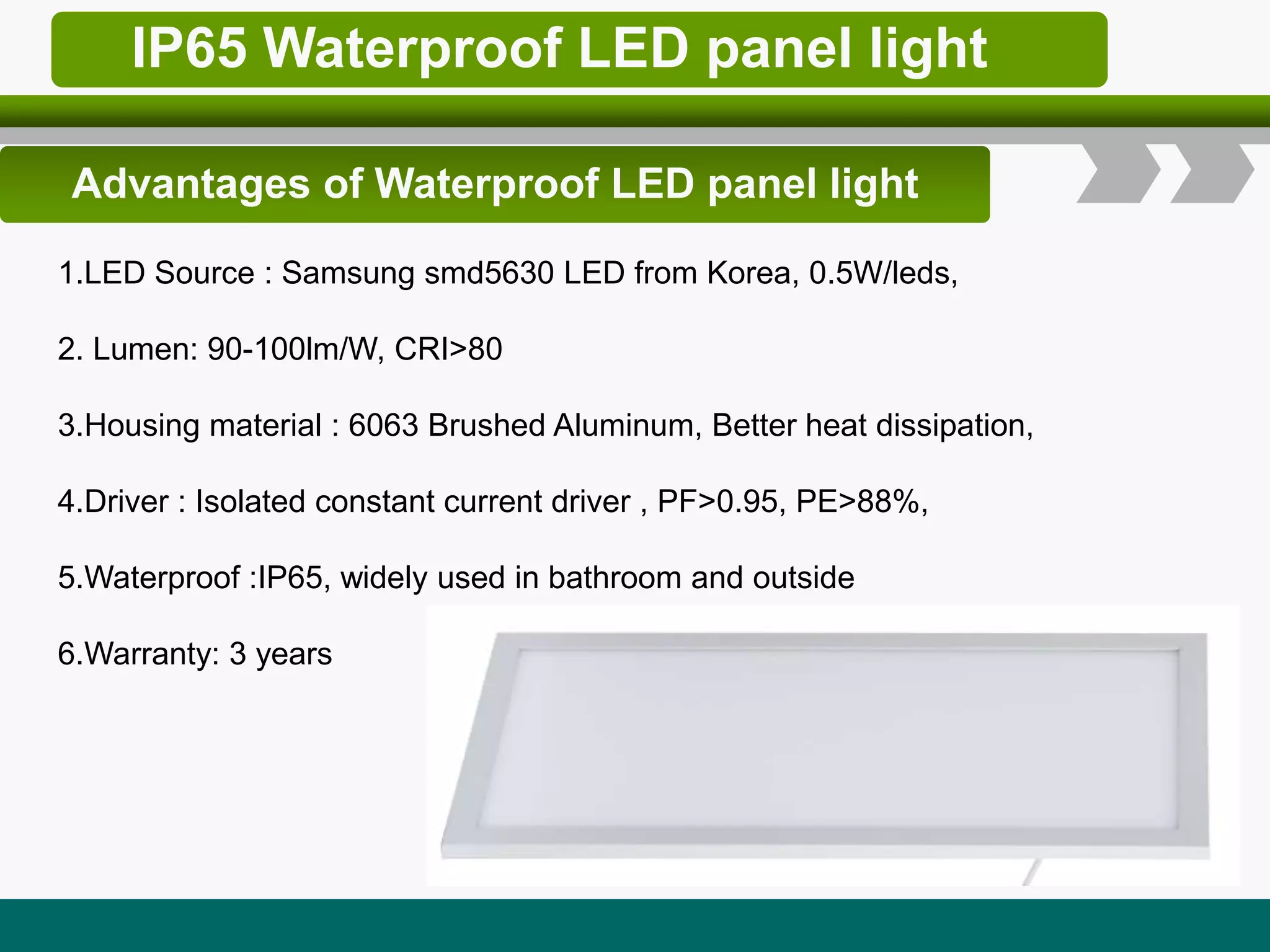 Waterproof led panel light ip65 | PPT