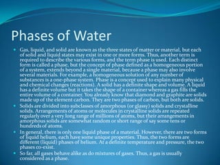 Water Properties | PPTX | Chemistry | Science