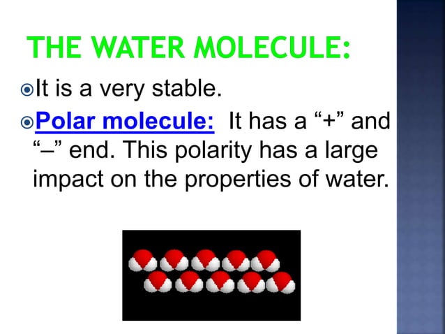 Water properties ppt | PPTX