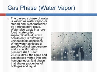 Water Properties, Structure and Benefits | PPT