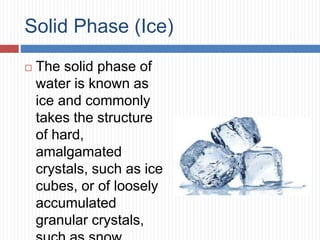 Water Properties, Structure and Benefits | PPT