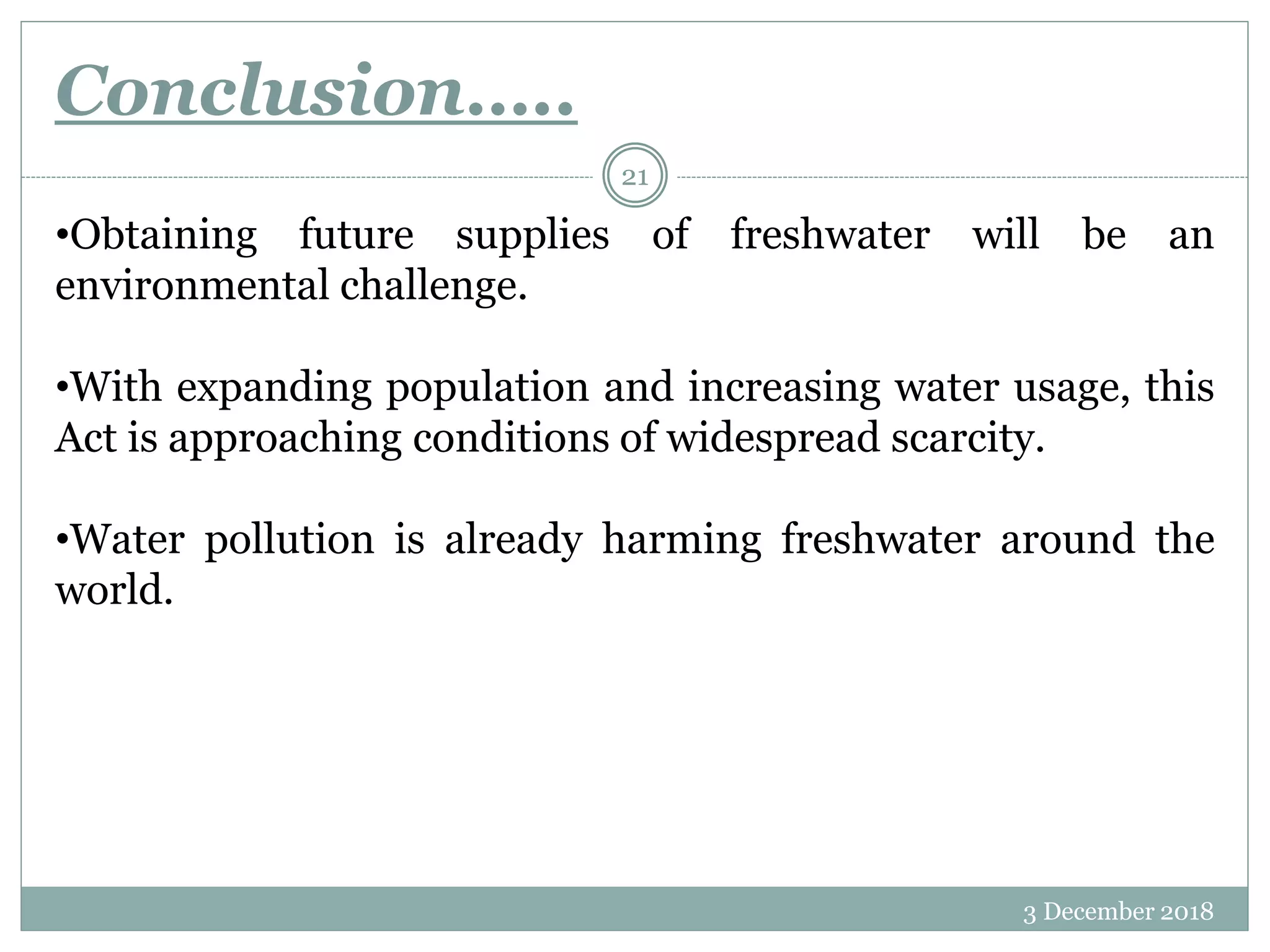 Water protection act 1974 | PPTX