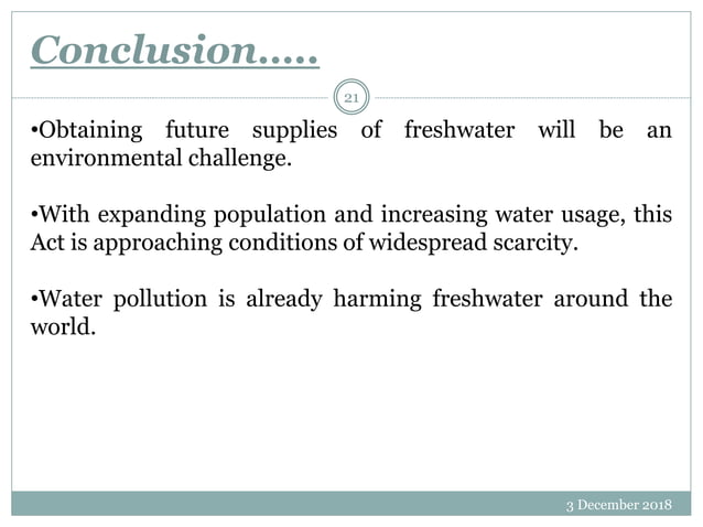 Water protection act 1974 | PPTX | Environmental Services Industry ...