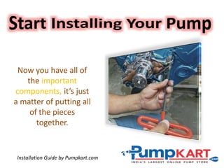 How to Install Water Pump | Water Pump Installation - Pumpkart.com