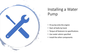 Water pump service | PPTX