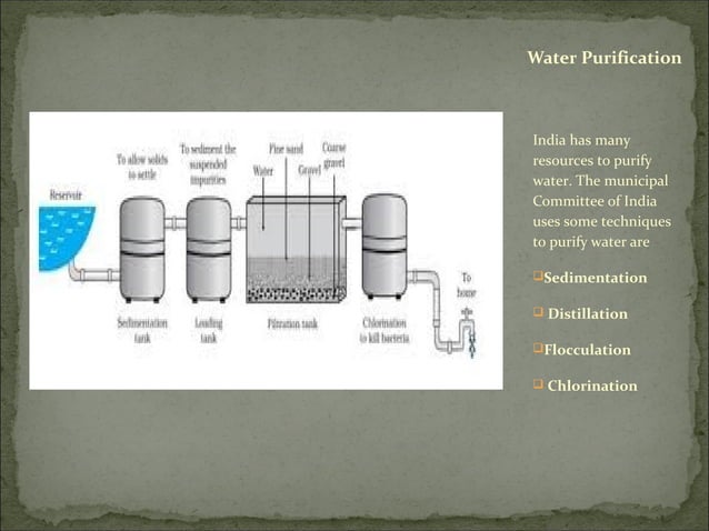 Water purification | PPT | Chemistry | Science