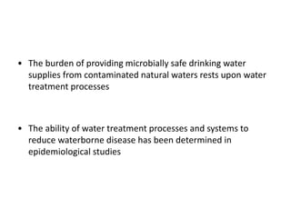 Water purification and pathogen control | PPTX