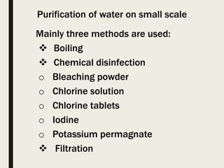 Water purification by samrat gurung | PPTX