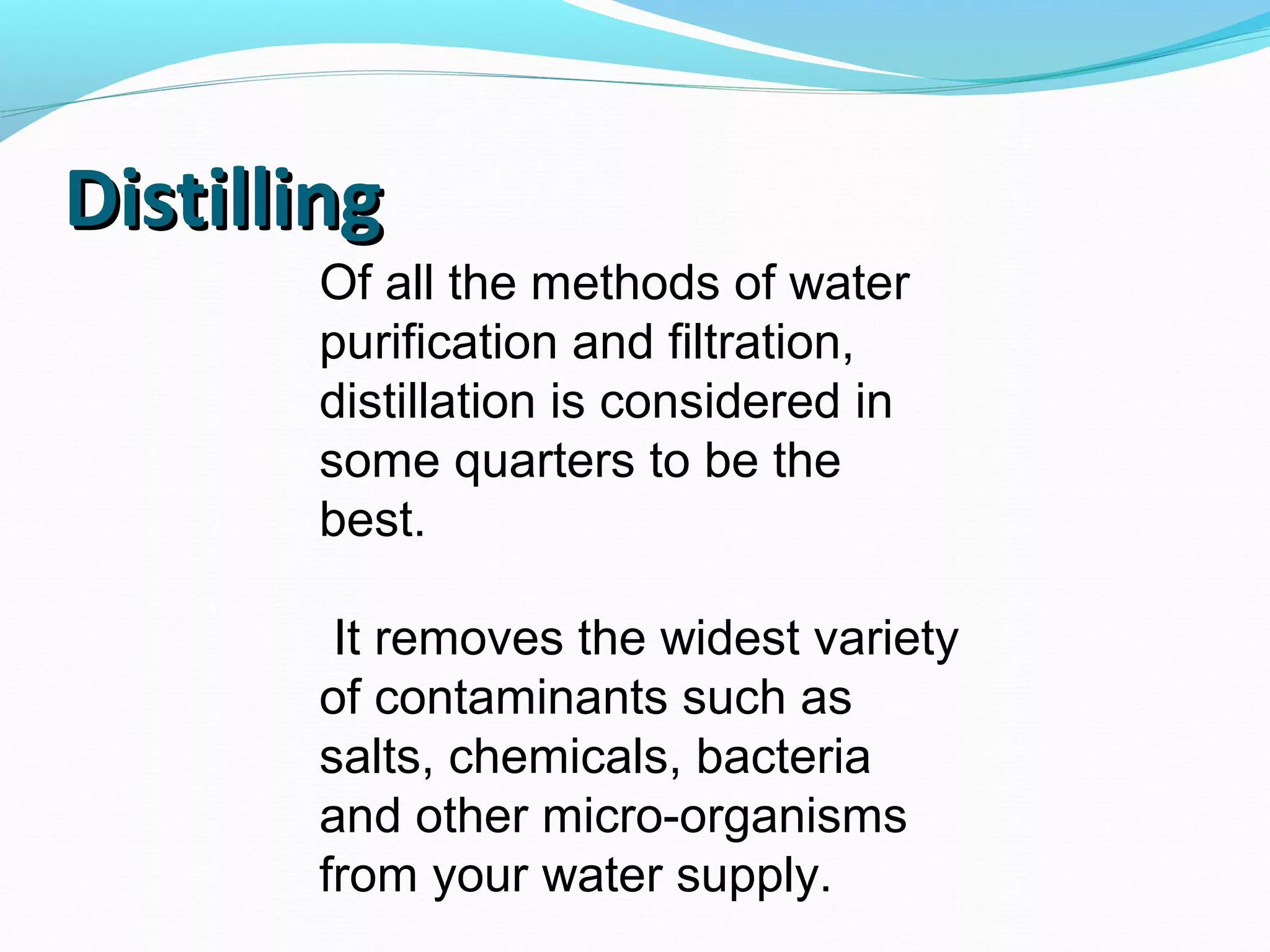 Water purification methods | PPT